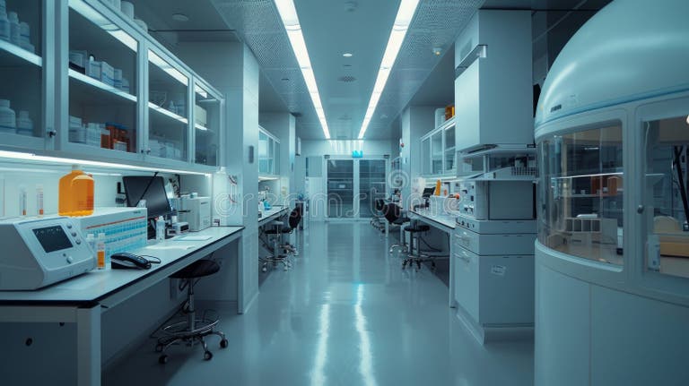 Modern Laboratory Interior with an Array of Scientific Equipment ...