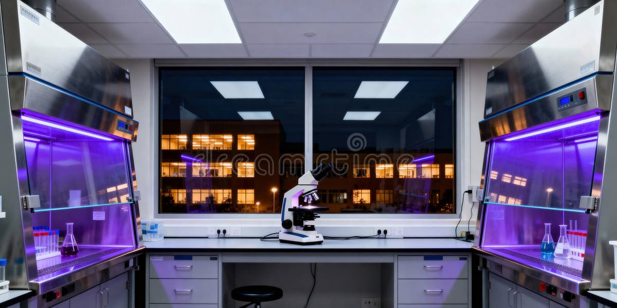 Microscope Workstations Stock Illustrations – 112 Microscope ...