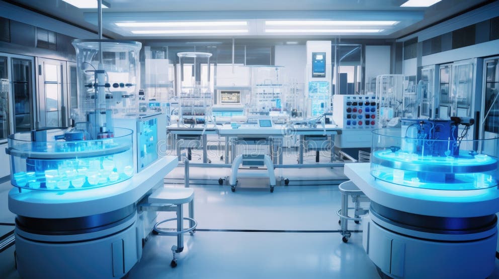 Modern Laboratory. Interior of Modern Research Laboratory Stock ...