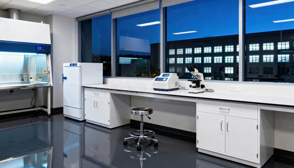 Microscope Workstations Stock Illustrations – 112 Microscope ...