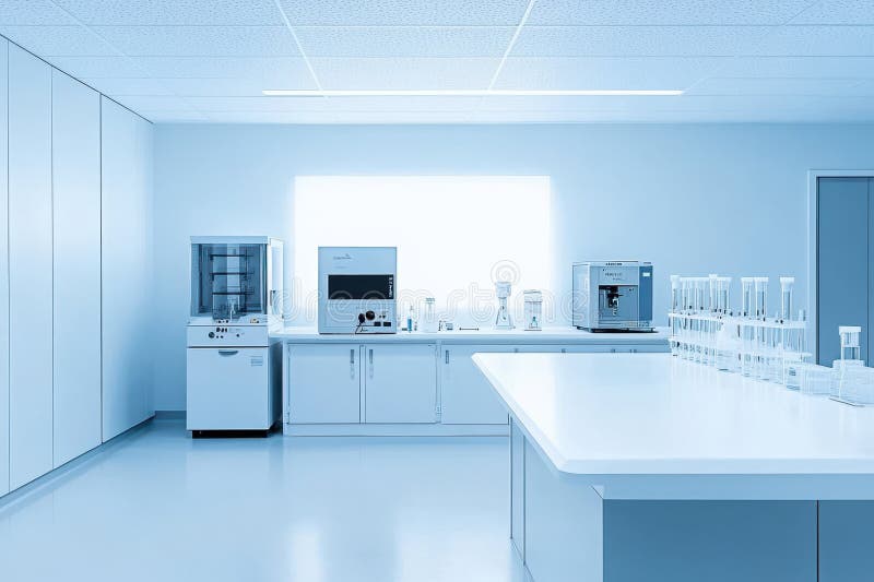 Modern Laboratory Interior with Equipment and Labware Stock ...