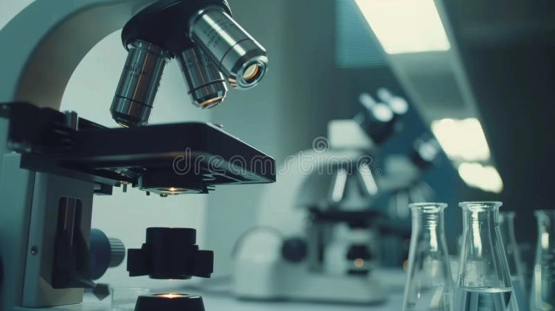 Scientists Conduct Advanced Research in a High-tech Laboratory Equipped ...