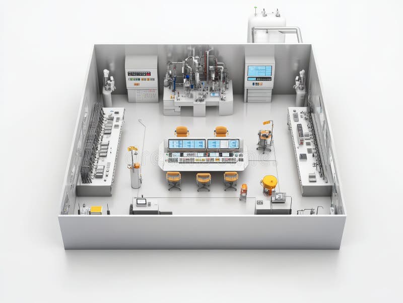 A Modern Laboratory Setup Featuring High-tech Equipment and a ...