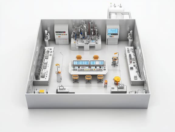A Modern Laboratory Setup Featuring High-tech Equipment and a ...