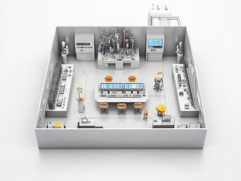 A Modern Laboratory Setup Featuring High-tech Equipment and a ...