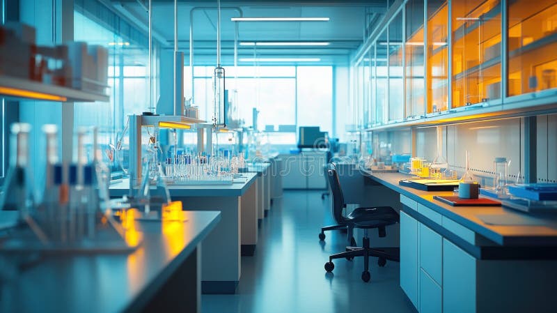Modern Laboratory Showing Glassware and Equipment for Scientific ...