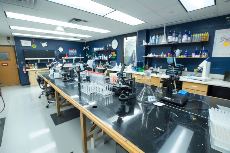 Well Equipped Laboratory Filled Scientific Instruments Tools Research ...