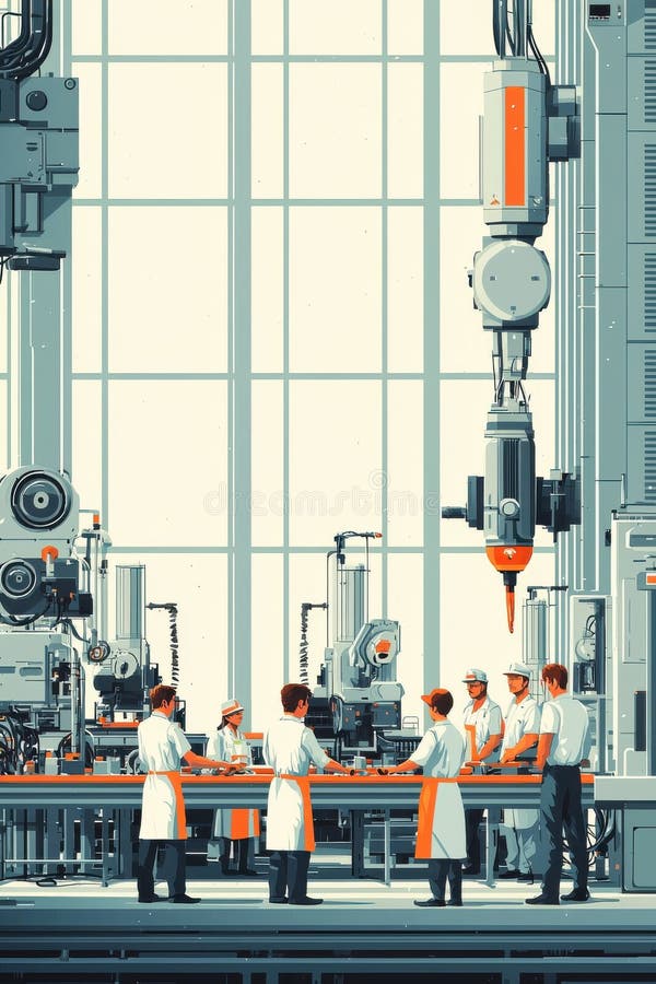 Modern Laboratory Team Working on Scientific Experiments Together Stock ...