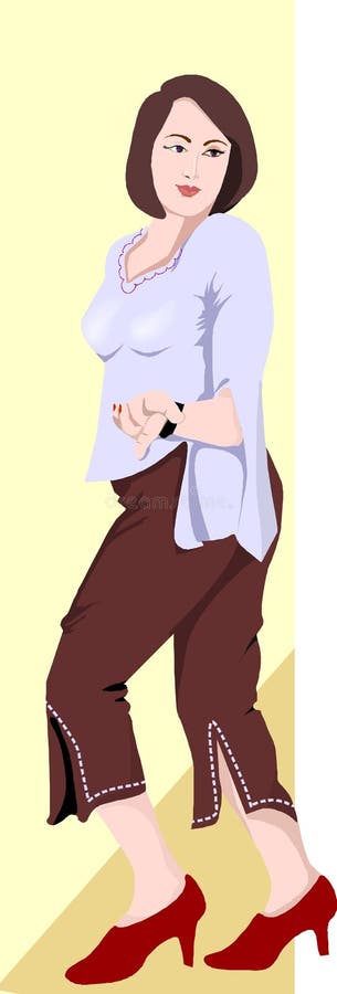 Modern lady stock vector. Illustration of little, lady - 3580911