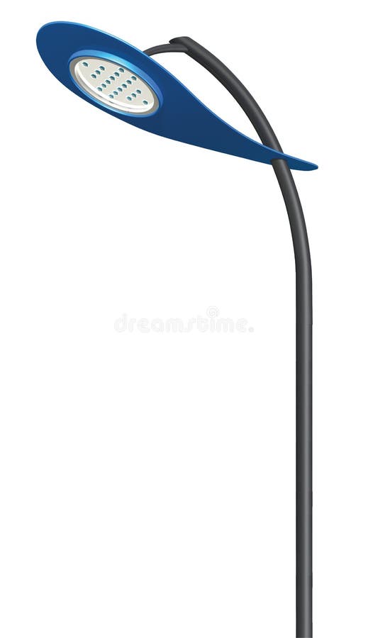 Modern lamp post stock illustration. Illustration of design - 59660945