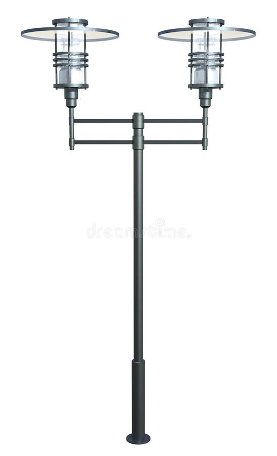 Modern lamp post stock illustration. Illustration of design - 59660945
