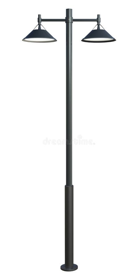 Modern lamp post stock illustration. Illustration of background - 59660077