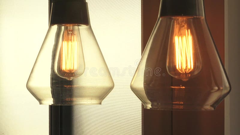 Modern Lamp Reflection in a Mirror Stock Video - Video of decorative ...