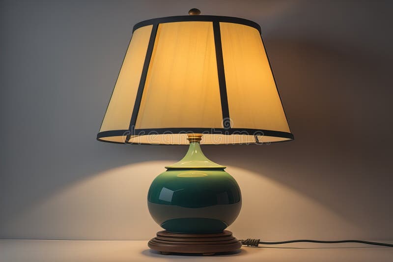 A Modern Lamp on a Solid Color Background. Ai Generative Stock Photo ...