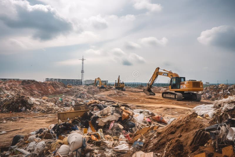 Modern Landfill, with Technology and Equipment for Sorting and ...