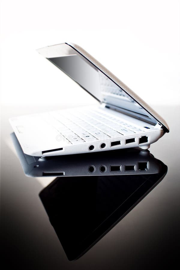 Modern netbook stock photo. Image of creative, digital - 17402008