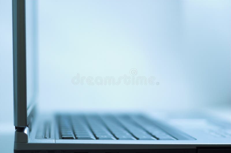 Modern laptop stock image. Image of side, laptop, modern - 3050951