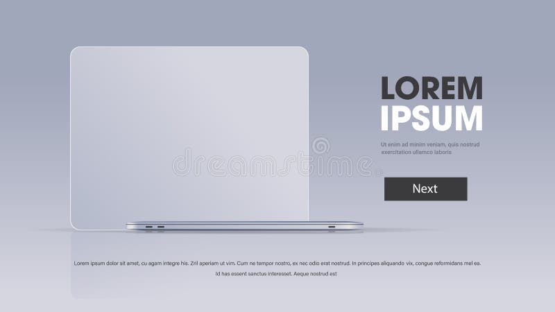 Modern Laptop in Closed and Top View Realistic Mockup Gadgets and ...