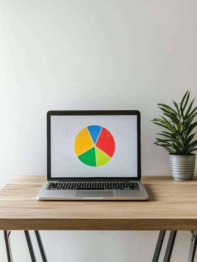 Colorful Pie Chart Showcasing Data Analysis Statistics Modern Business ...