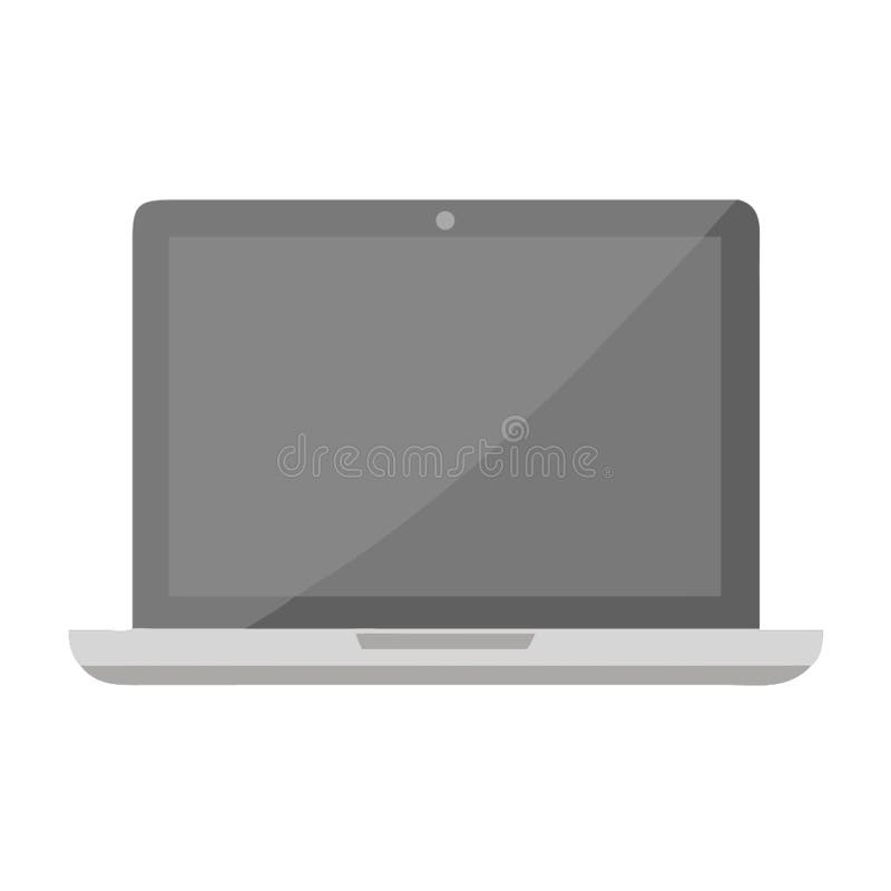 Modern Laptop Icon: Technology Digital Workstation Symbol, Vector ...