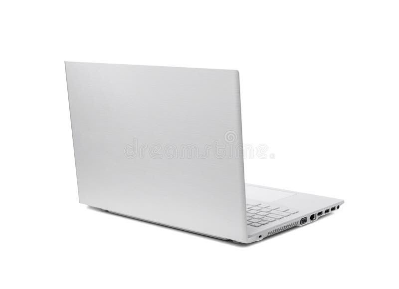 108 Computer Laptop Open Back View Isolated Stock Photos - Free ...