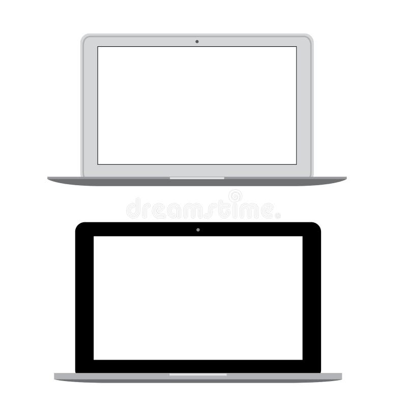 Laptop White Vector Stock Illustrations – 163,766 Laptop White Vector ...