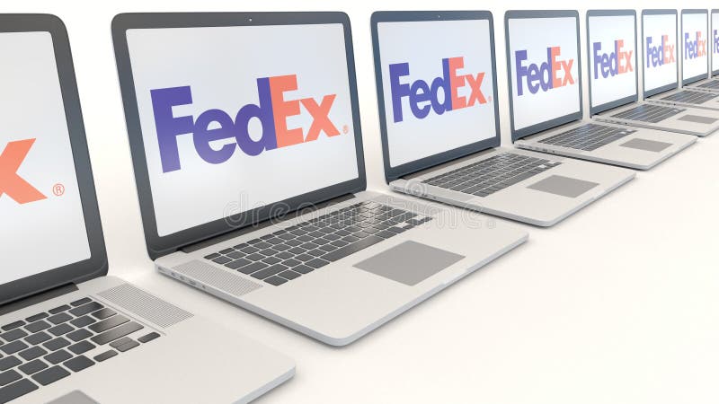 Modern Laptops with HSBC Logo. Computer Technology Conceptual Editorial ...