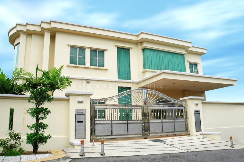 Modern large house stock photo. Image of interior, luxury - 8122926