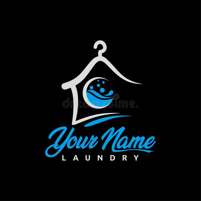 Modern Laundry Logo Vector Illustration Design Stock Vector ...