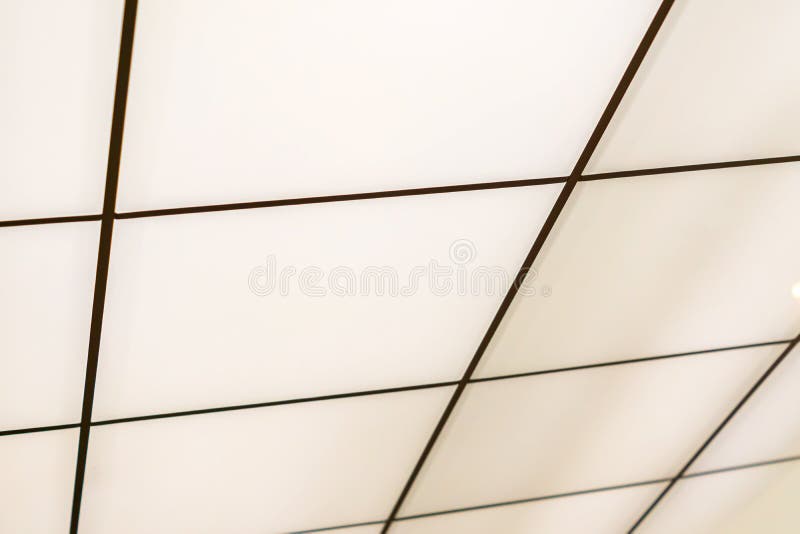 Layered Ceiling with Embedded Lights and Stretched Ceiling Inlay Stock ...