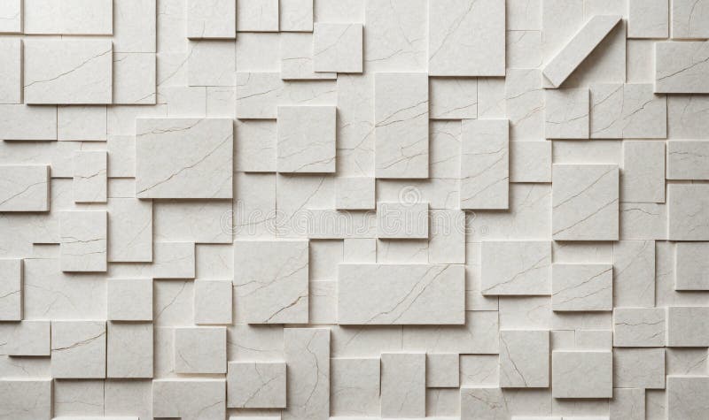 Modern Layered Stone Tile Wall Pattern Stock Illustration ...
