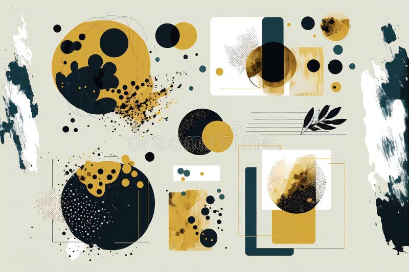 Modern Layout with Minimalist Design Elements, Abstract, Unique Stock ...