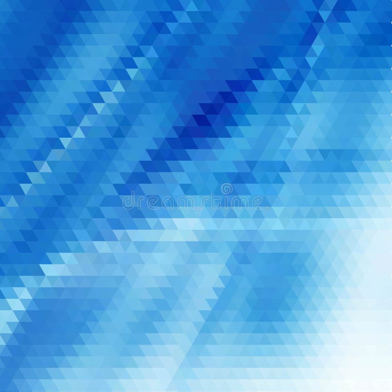 Modern Layout for Presentation. Blue Abstract Vector Triangle ...