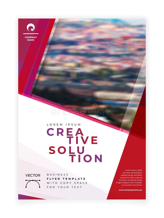 Modern Layout Template for Your Leaflet Etc Stock Vector - Illustration ...