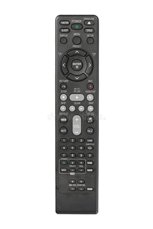 Modern LCD TV Remote Control Stock Photo - Image of object, infra: 23237064