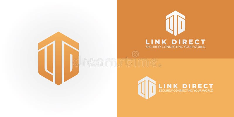 Modern LD Logo in a Dynamic Hexagon, Ideal for Logistics, Transportation, and Delivery Services ...