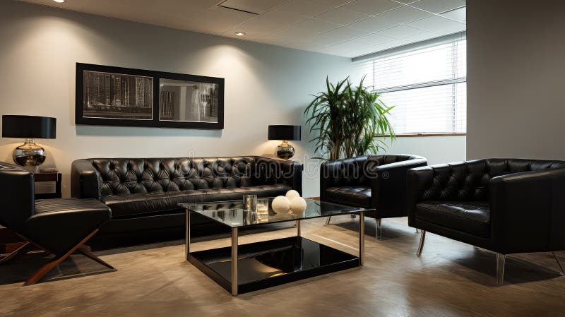 Modern leather interior stock illustration. Illustration of design ...