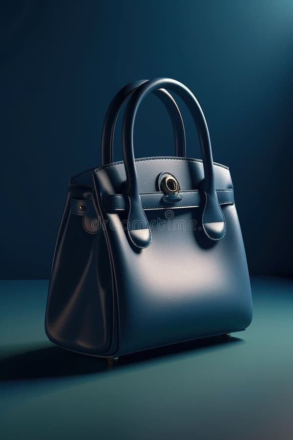 Modern Leather Purse on the Ground in a Sunlit Environment, AI ...