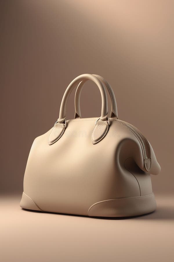 Modern Leather Purse on the Ground in a Sunlit Environment, AI ...