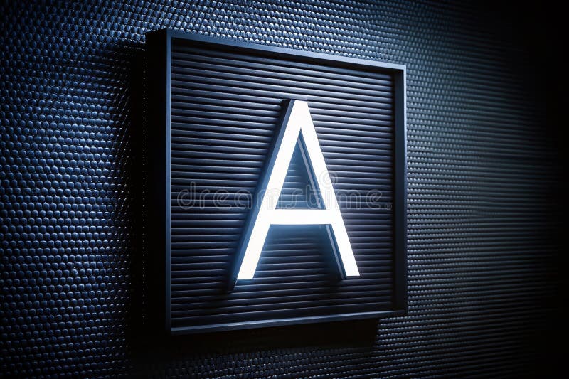 Modern LED Alphabet Display Minimalist Design for Creative Projects ...