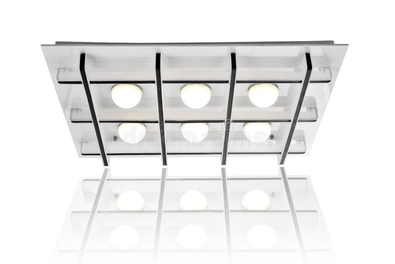 Modern led ceiling lamp stock image. Image of bulb, bright - 51349323