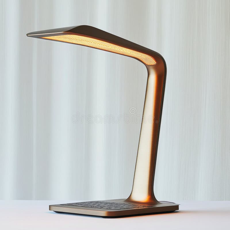 Modern Led Desk Lamp with Sleek Design and Warm Light Stock ...