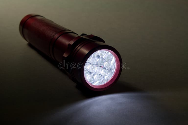 Modern LED Flashlight stock image. Image of battery, shine - 21397127