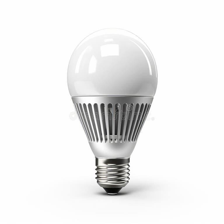 Modern Led Lamp with Sleek Design on White Background Stock ...