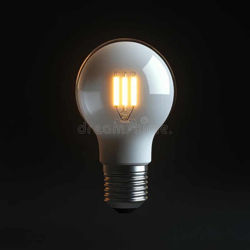 Modern LED Light Bulb Design with Focus on Energy Efficiency and Style ...