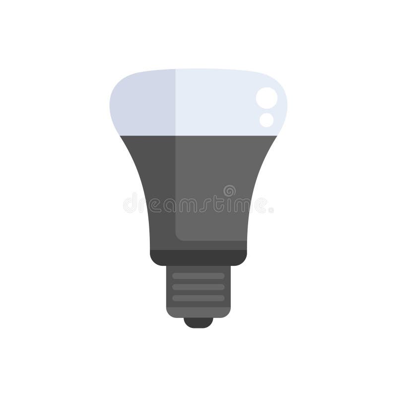 Modern Led Light Bulb Shining with Bright Light Stock Illustration ...