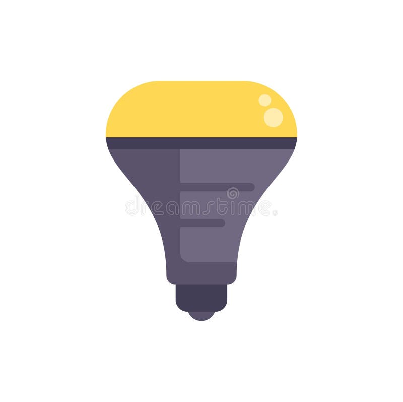 Modern Led Light Bulb Shining Brightly Illustration Stock Illustration ...