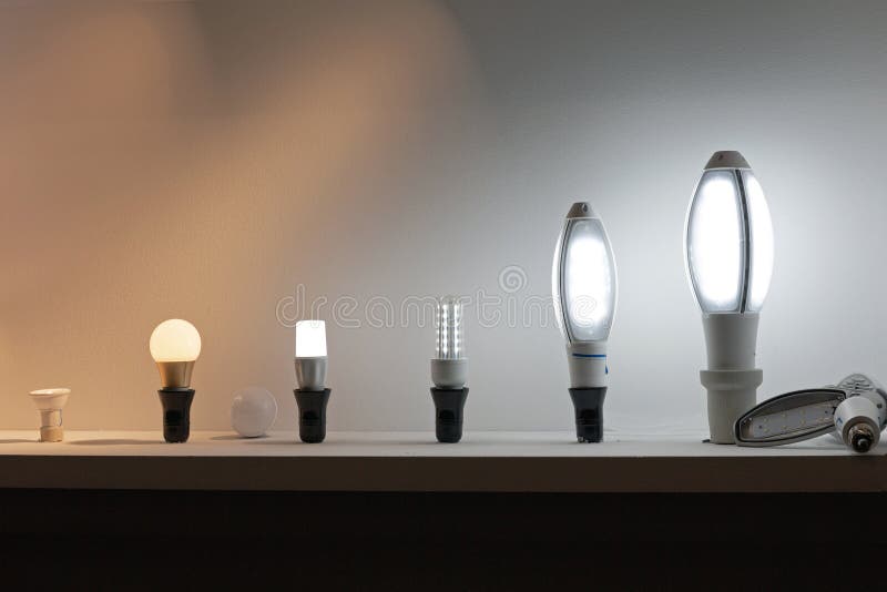Modern Led Light Bulbs stock photo. Image of objects - 214232328