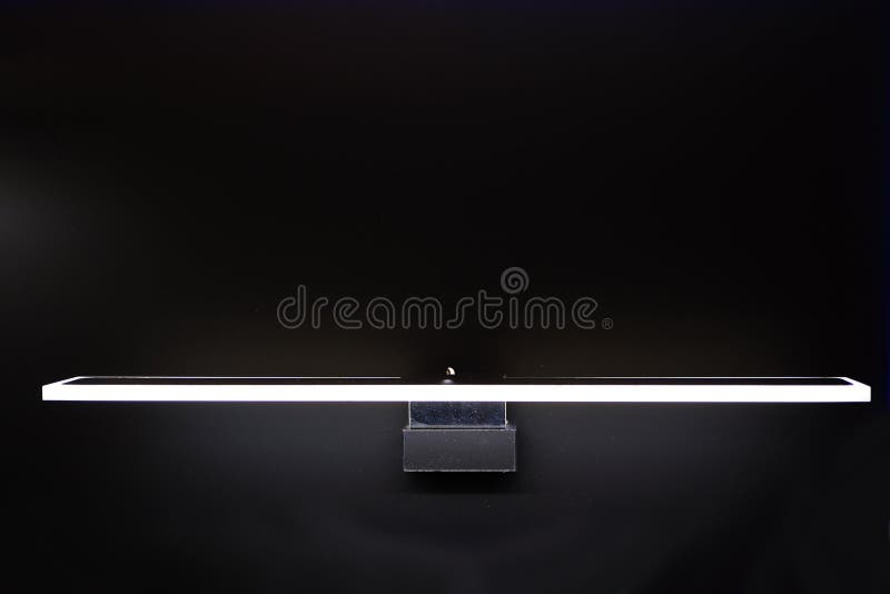 Modern LED Light. Image of a Glass Shelf with Built-in LED Backlight ...
