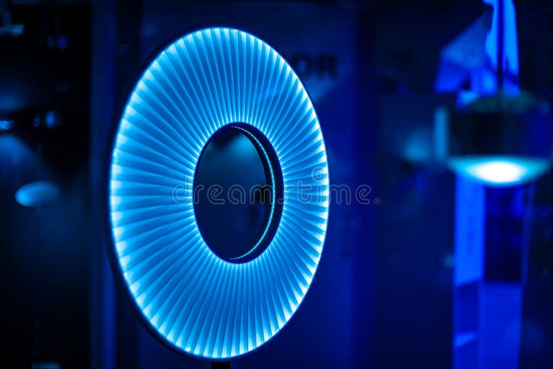 Modern Led Lights of Different Shapes and Colors Stock Photo - Image of ...